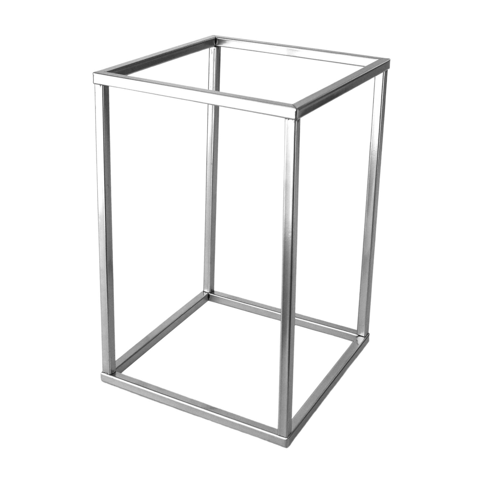 Metal Rectangular Stand Centerpiece, 12-inch x 8-inch, Silver - Walmart.com