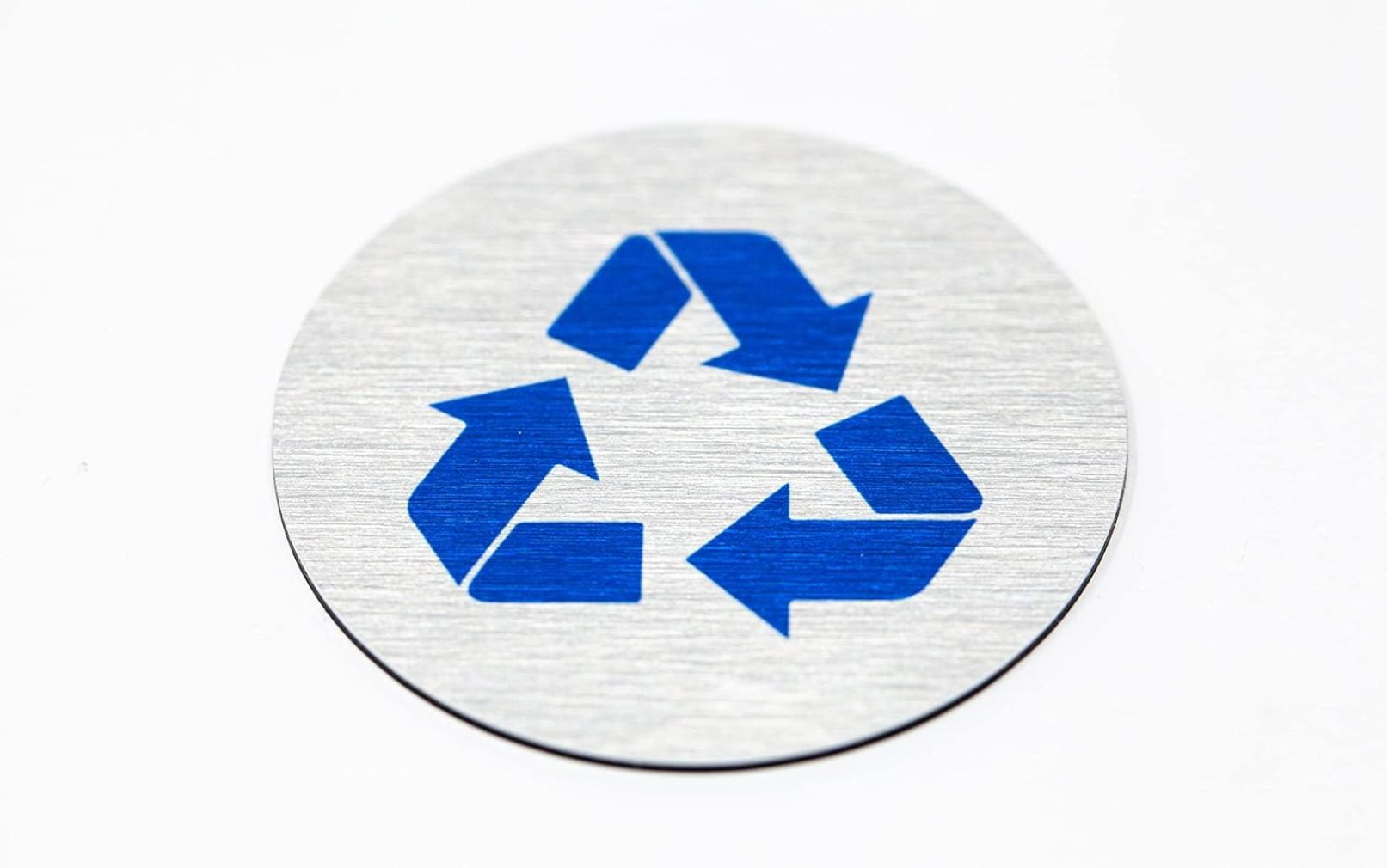 Metal Recycle Signs | 5.5” Recycle Bin Marker | Sign for Recycling ...