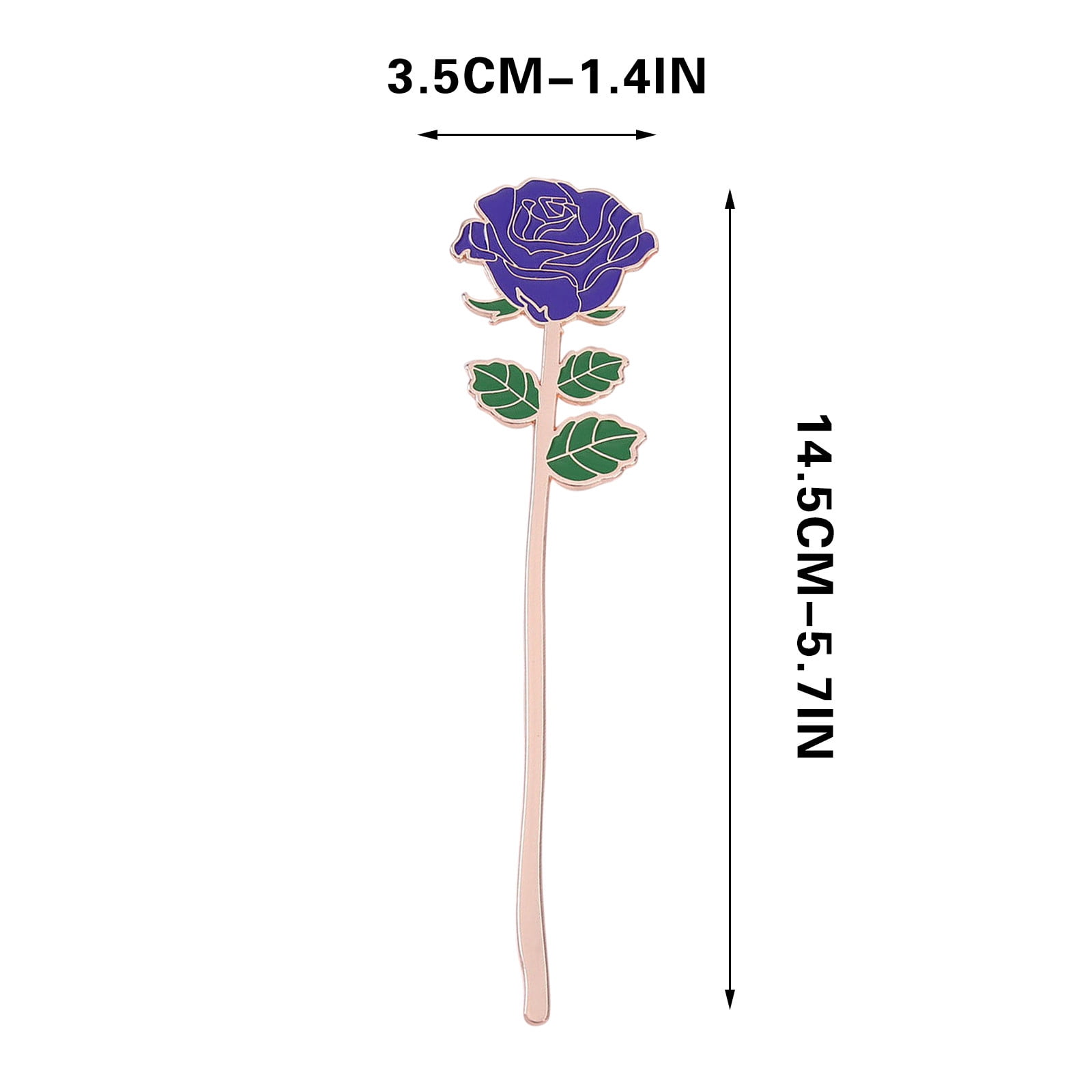 Metal Red Rose Bookmark for Reading, Hollow Etching Design, Alloy ...