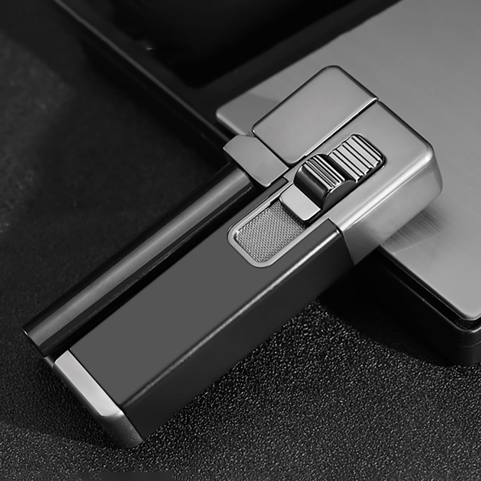 Metal Refillable Butane Pipe Lighter with Flip Cover, Portable Multi ...