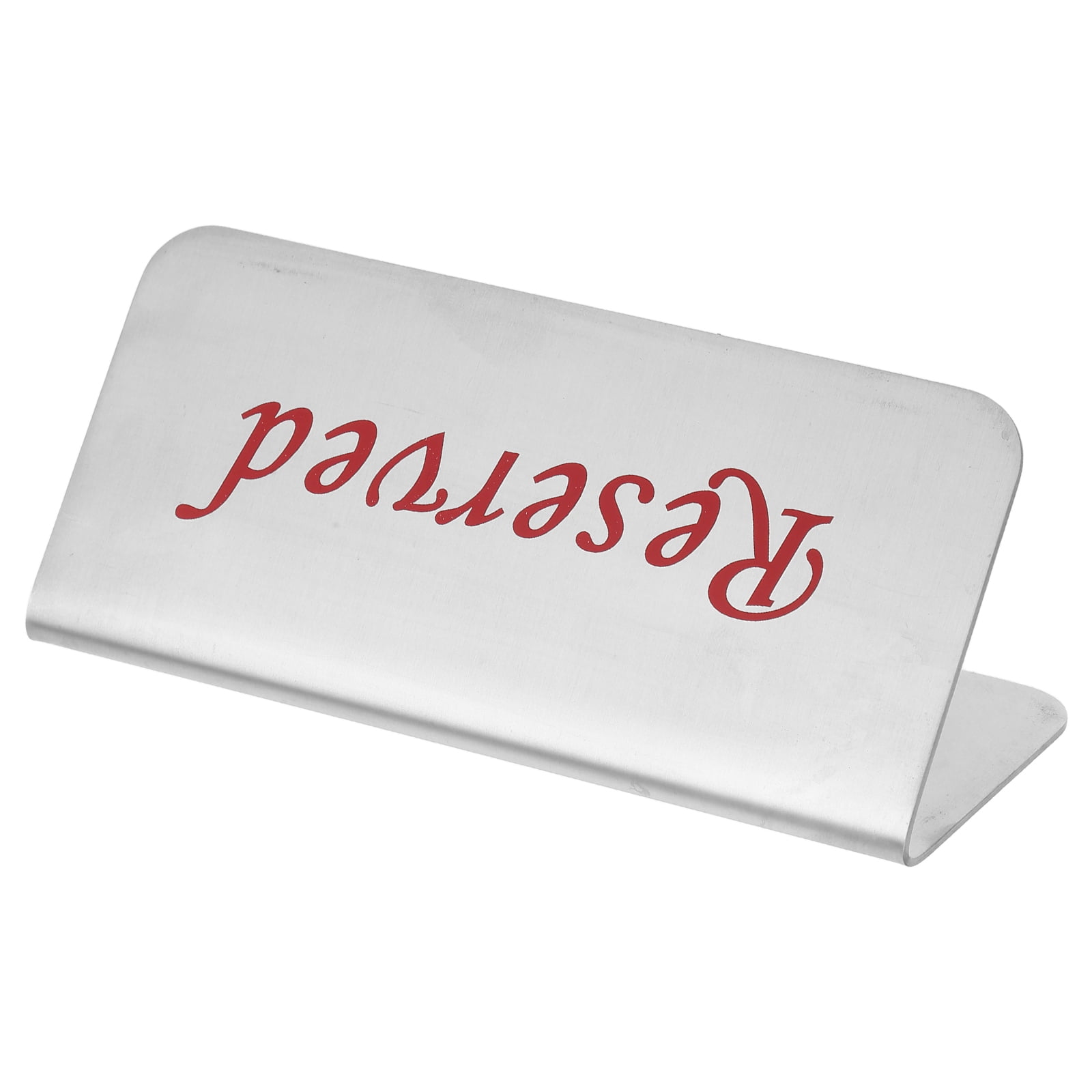 Metal Reserved Table Sign Stainless Steel Reserved Seating Sign ...