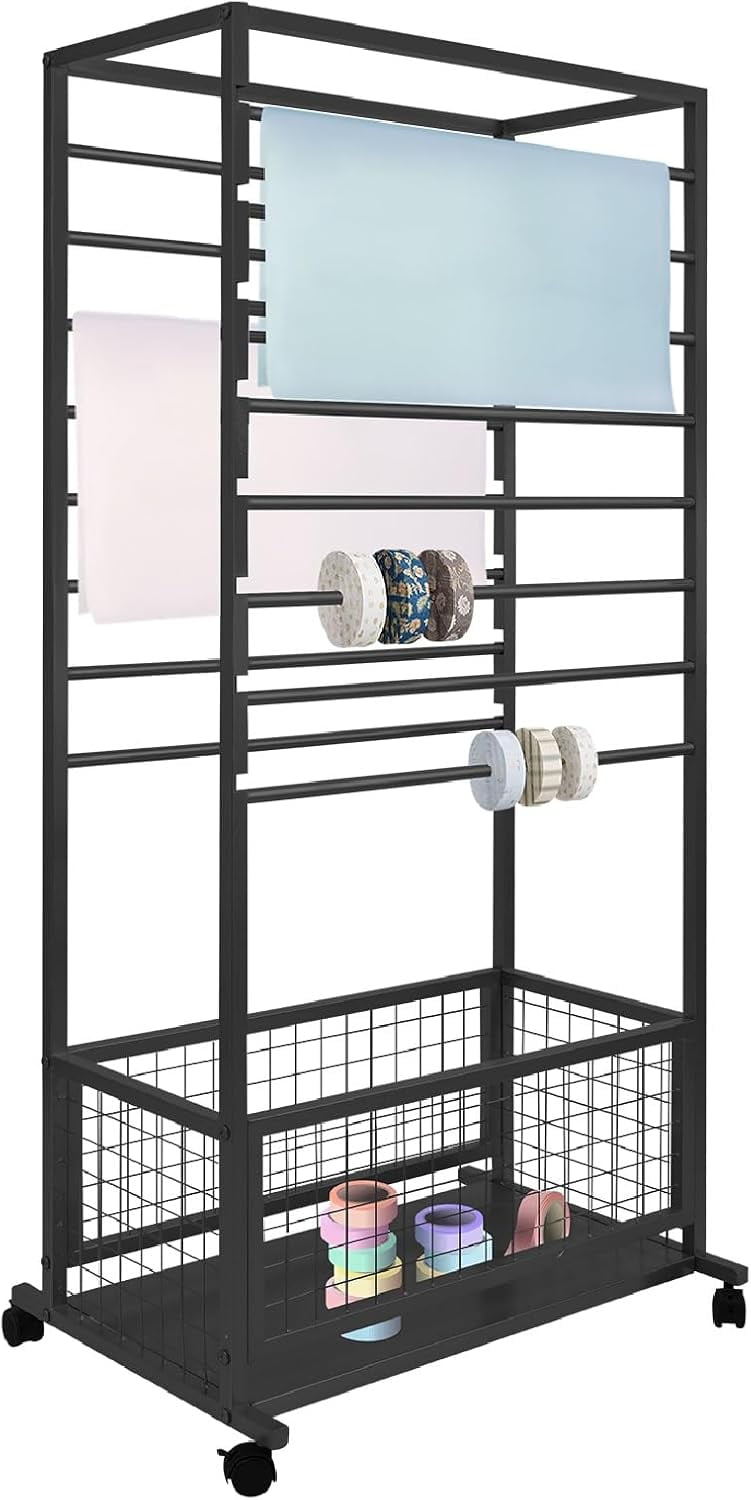 Metal Ribbon Holder Organizer Rack Double-Sided Ribbon Rack, Metal ...