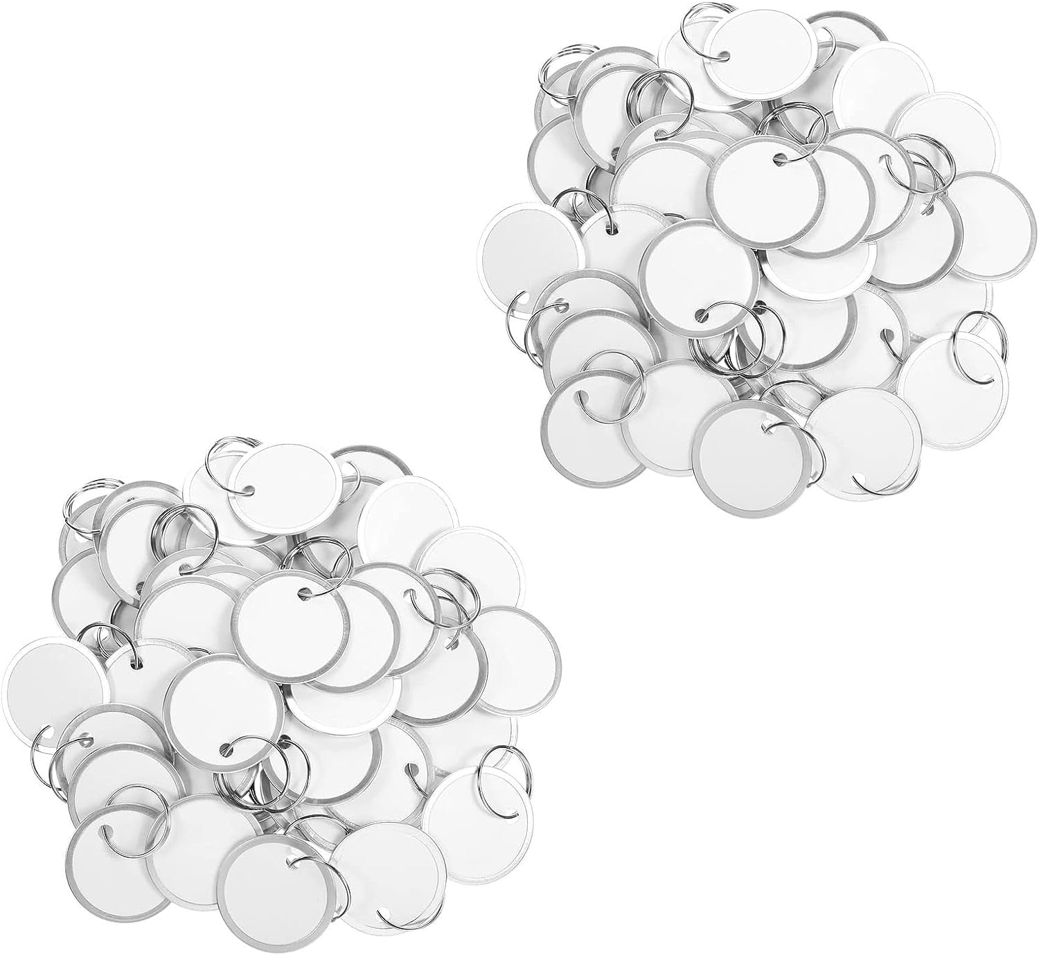 Metal Rim Tags Key Tags Round Paper Tags with Metal Rings (200 ...