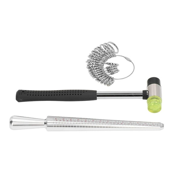 Metal Ring Sizer Set 4 Size Edge Ring Gauge Finger Sizer Protective ...