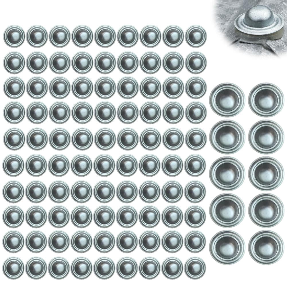 Metal Roof Screw Caps, 100 Pack Galvalume Screw Cover Caps, Rustproof ...