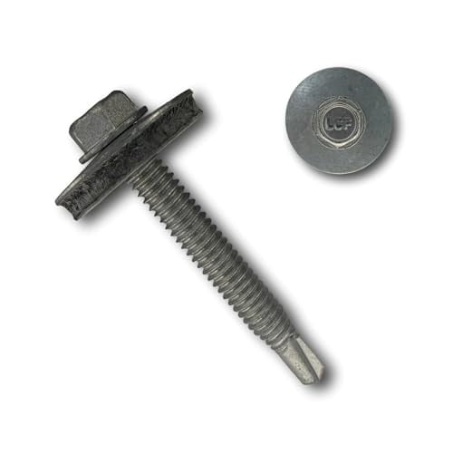 Metal Roofing Screws: #14 x 2 Oversized Washer Metal Building Screws ...