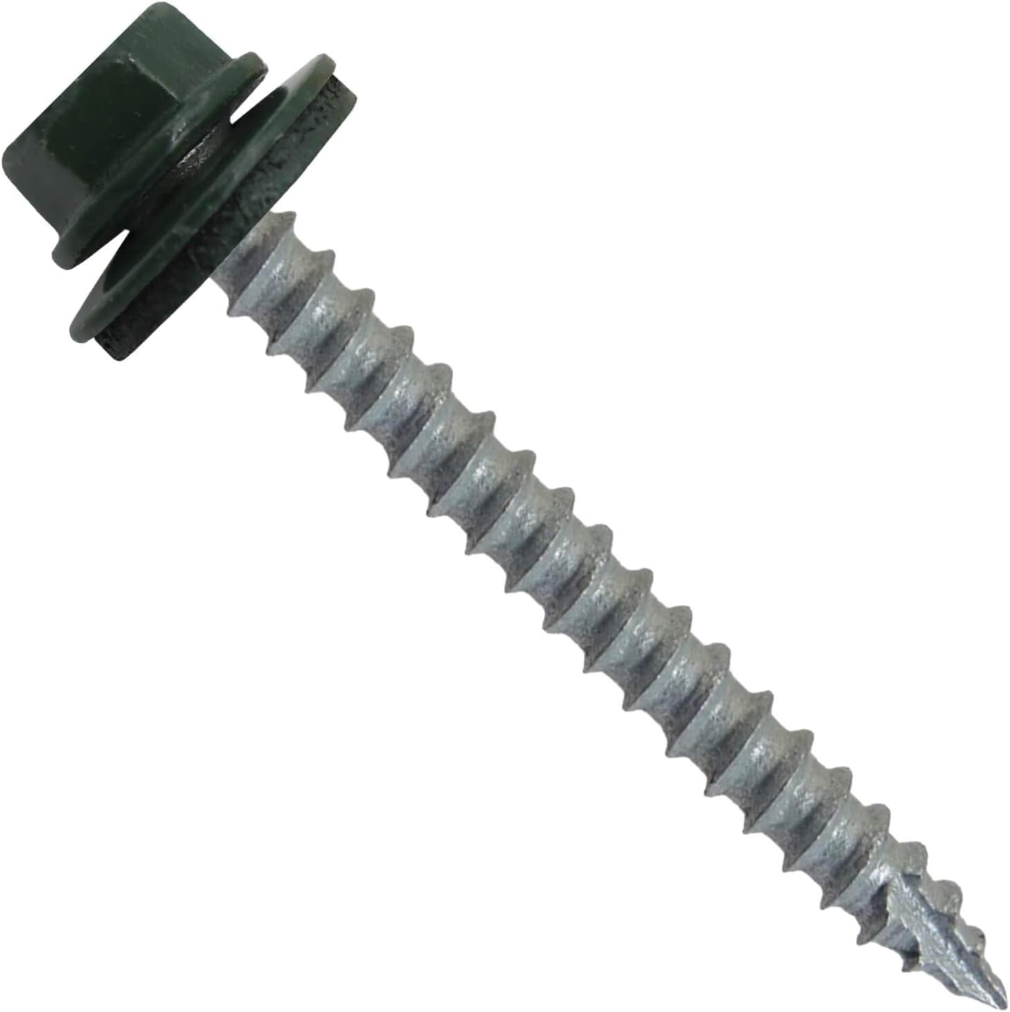 Metal Roofing Screws: (250) Screws X 2-1/2" Hex Head Sheet Metal Roof ...