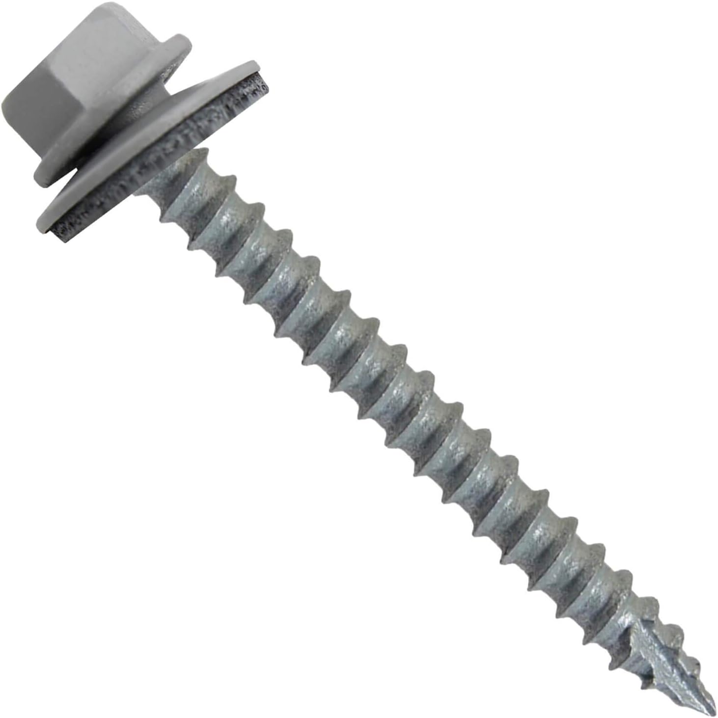 Metal Roofing Screws: (250) Screws X 2-1/2" Old Town Gray Hex Head ...