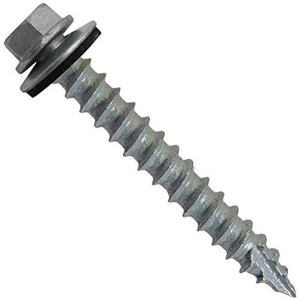 Metal Roofing Screws: (250) Screws x 2" Galvanized Hex Head Sheet Metal ...