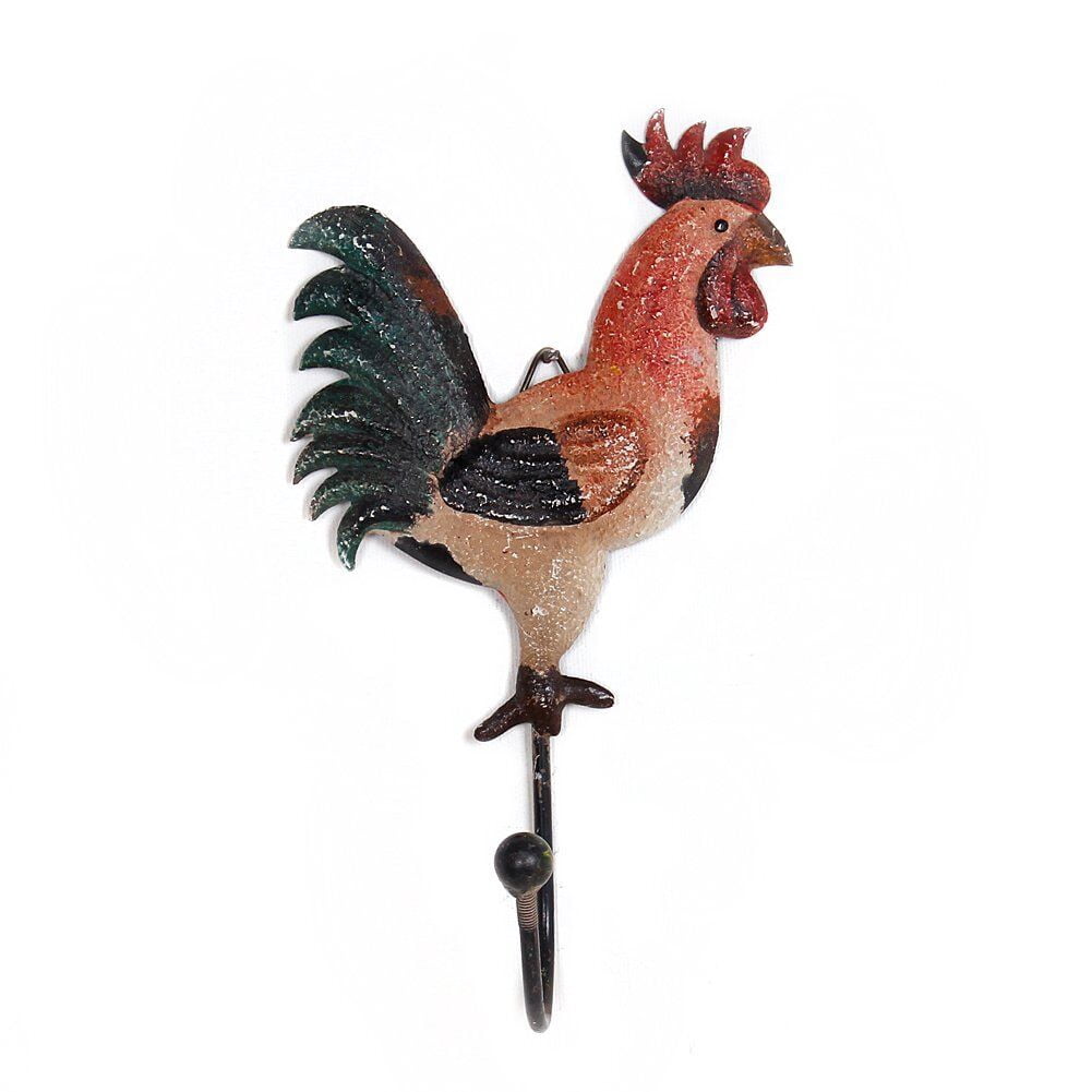 Metal Rooster Hook for Hanging Coat Hat in Entryway Kitchen Office Garage Gift - Walmart.com