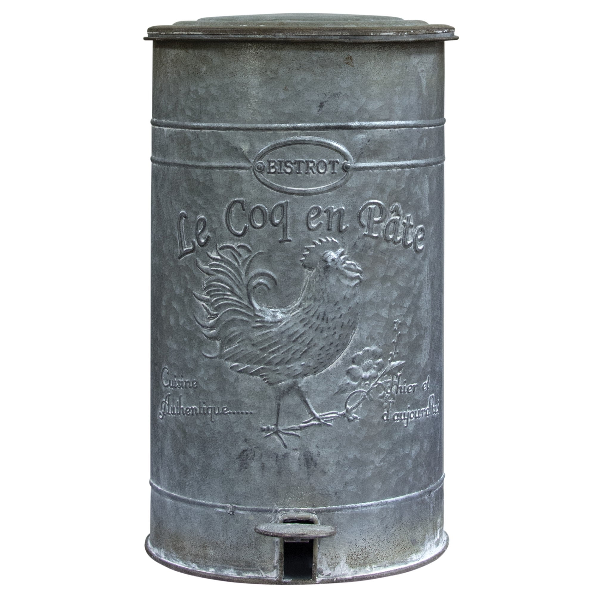 Metal Rooster Trash Bin - Walmart.com