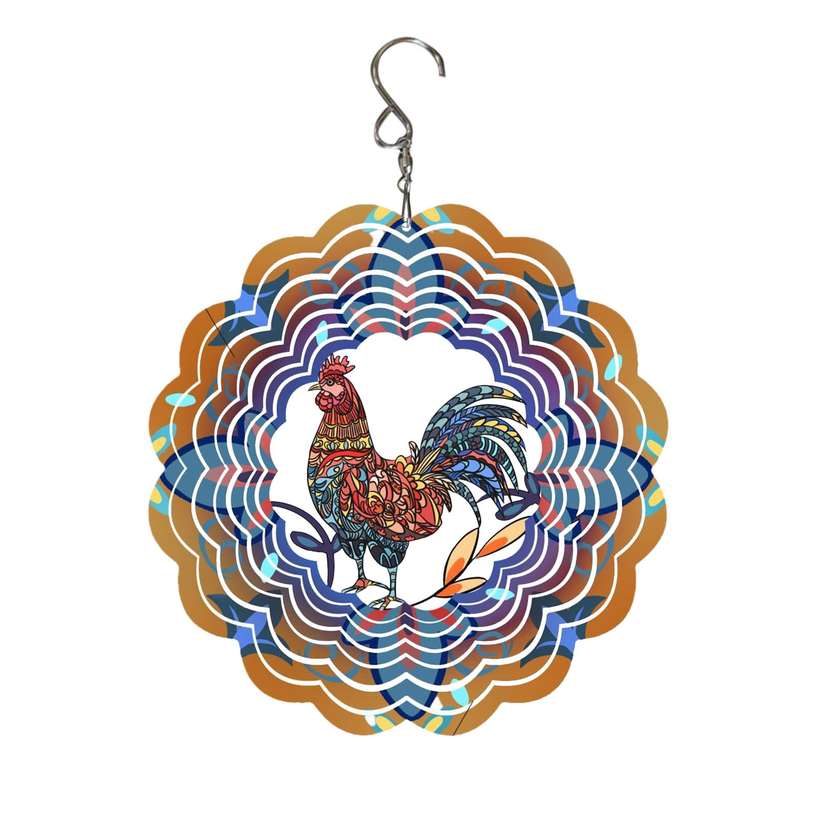 Metal Rooster Wind Spinner and Tail Spinner Kit Wind Spinners Outdoor ...