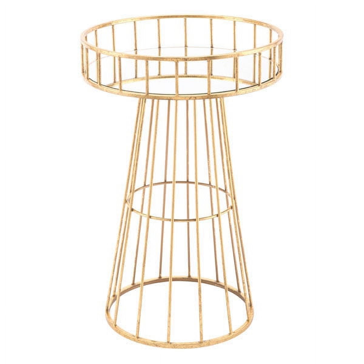 Metal Round Table Small Gold - Walmart.com