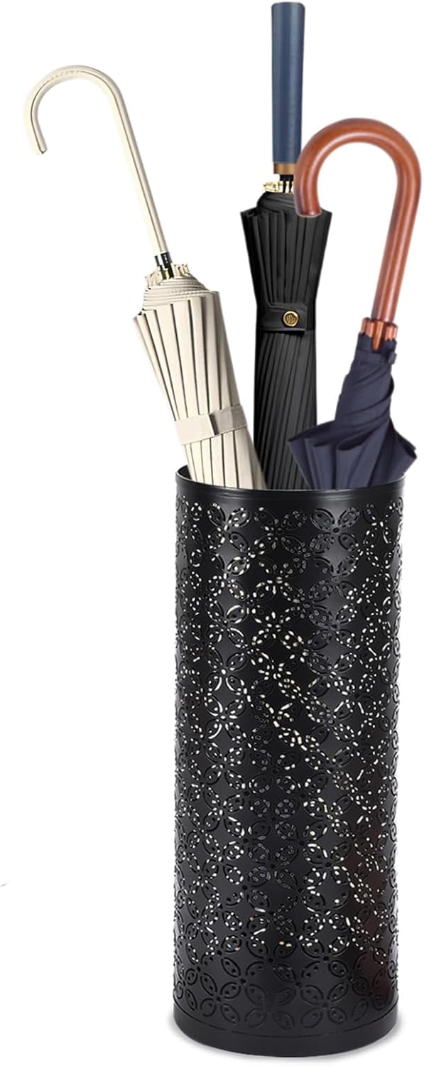 Metal Round Umbrella Stand Rack,Free Standing Umbrella Holder Bin ...