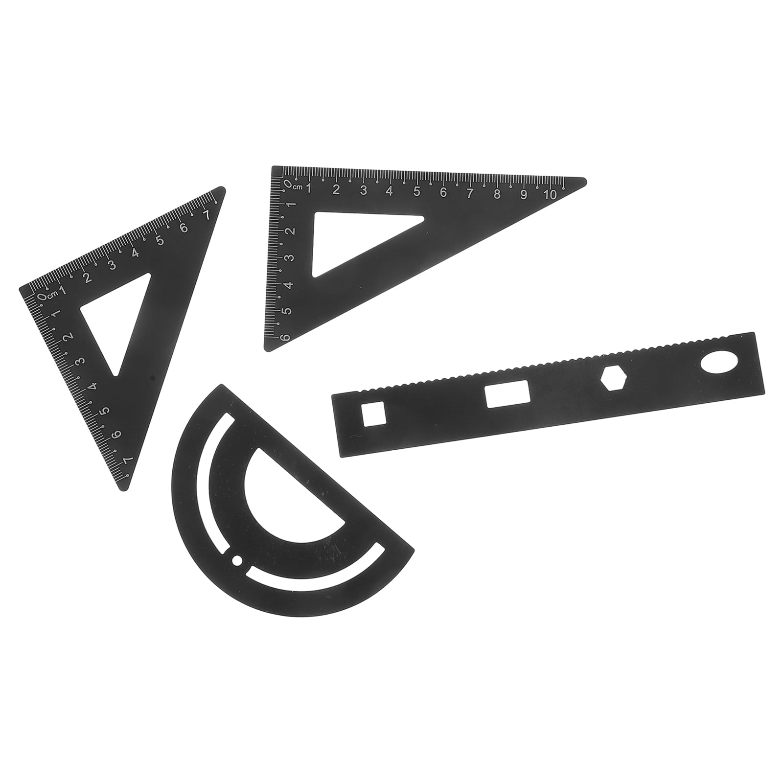 Metal Ruler Set Architectural Scale Collapsible Kits Office Black ...