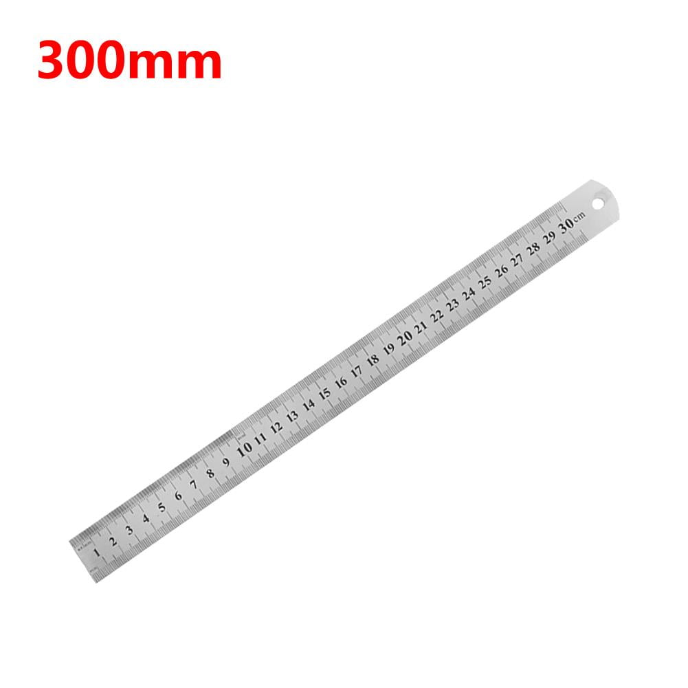 Metal Ruler Stainless Steel Straight Ruler 150mm-500mm Student Rulers ...