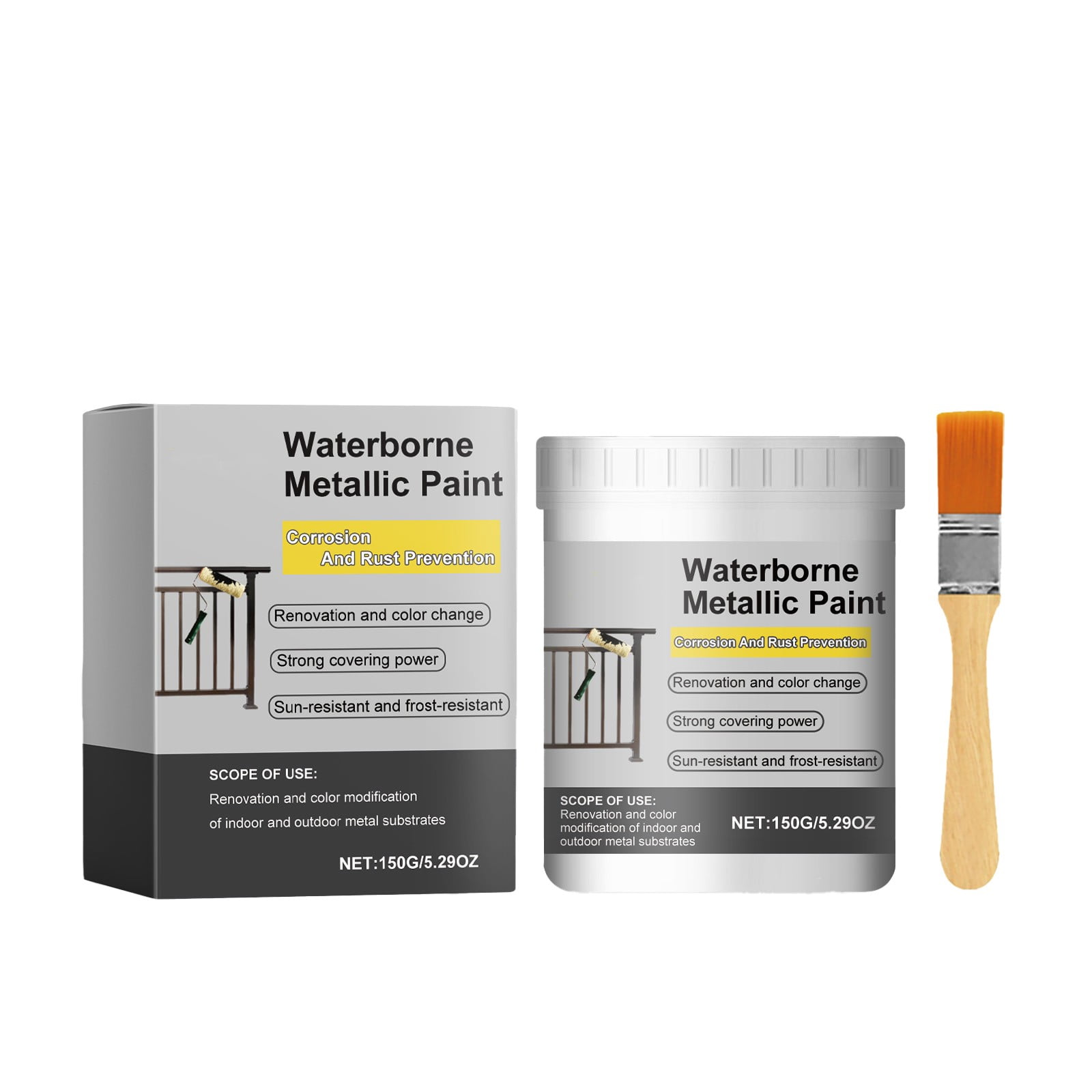 Metal Rust Prevention Spray, Beneky Waterborne Metallic Paint； Paint ...