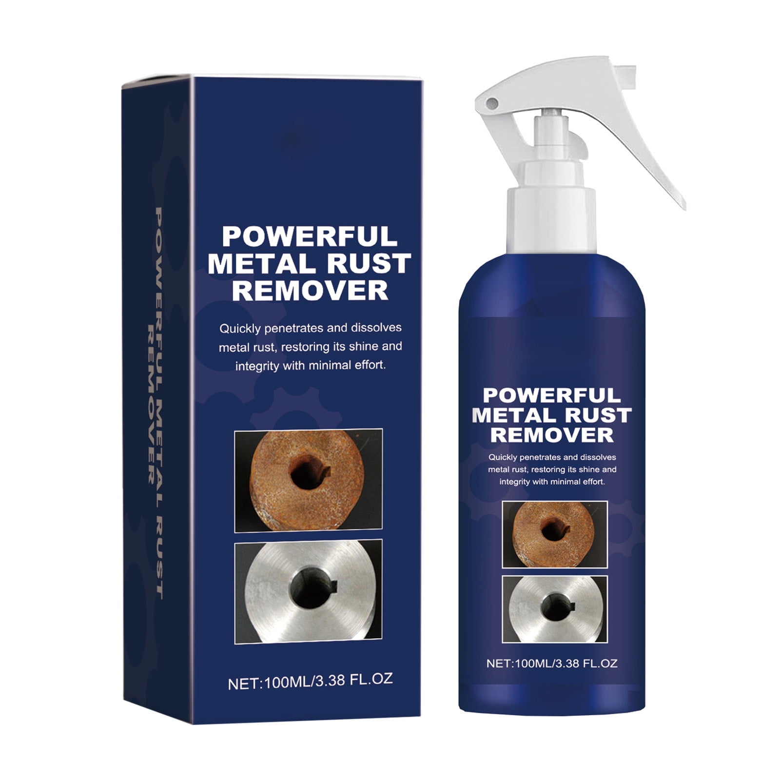 Metal Rust Remover Spray - Quick Dissolve & Easy Rinse - 250ml ...