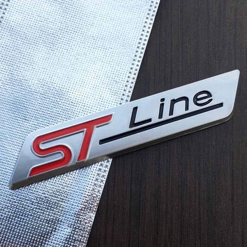 Metal ST Line Sticker Car Fender Emblem For Ford Focus Mk4 MK3 4 EDGE ...