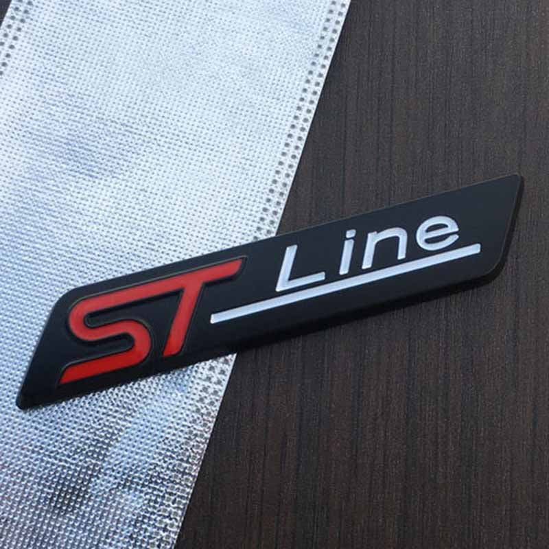 Metal ST Line Sticker Car Fender Emblem For Ford Focus Mk4 MK3 4 EDGE ...