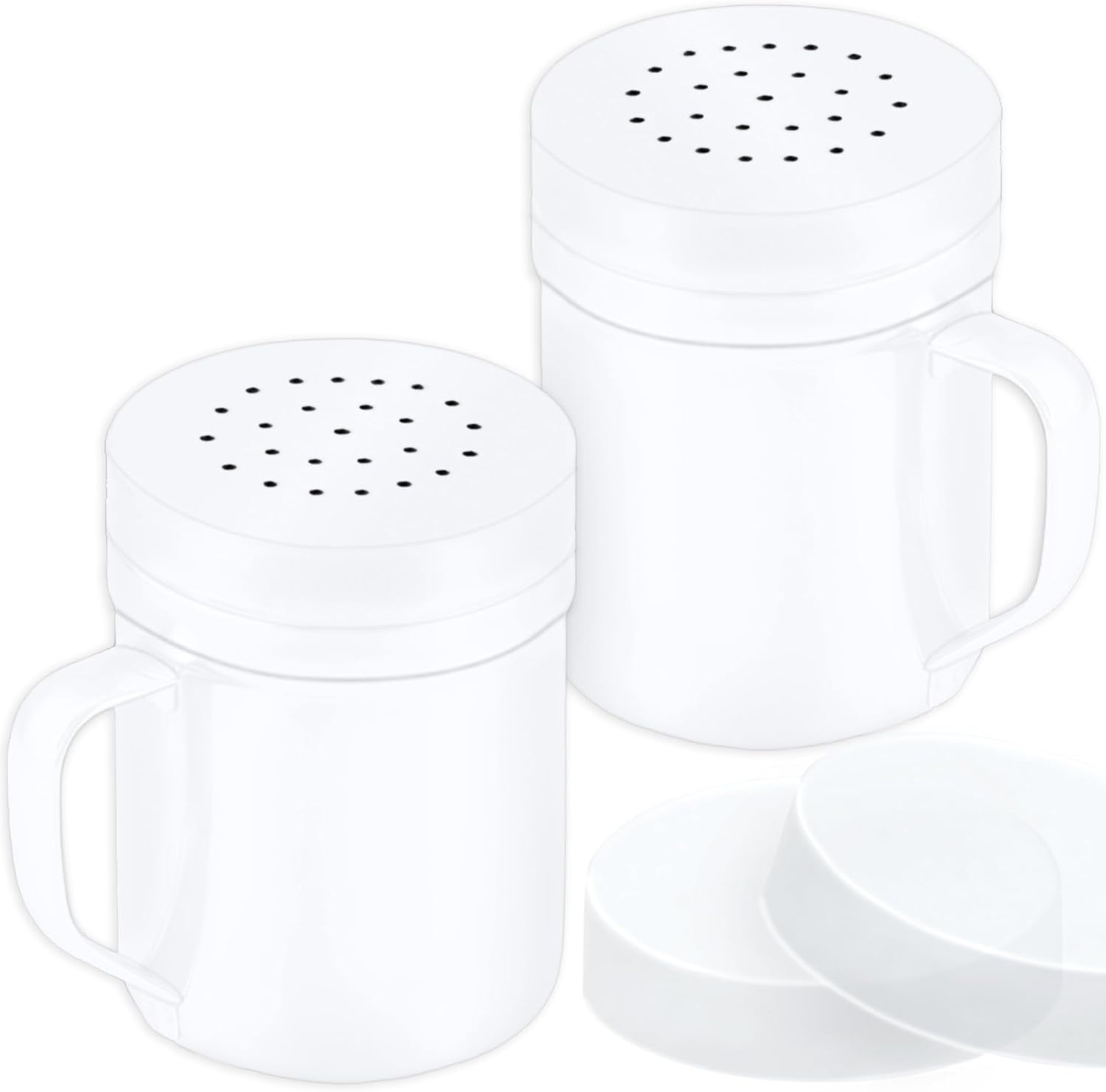 Metal Salt Pepper Dredge Shakers - With Handle - Seasonings Spice ...