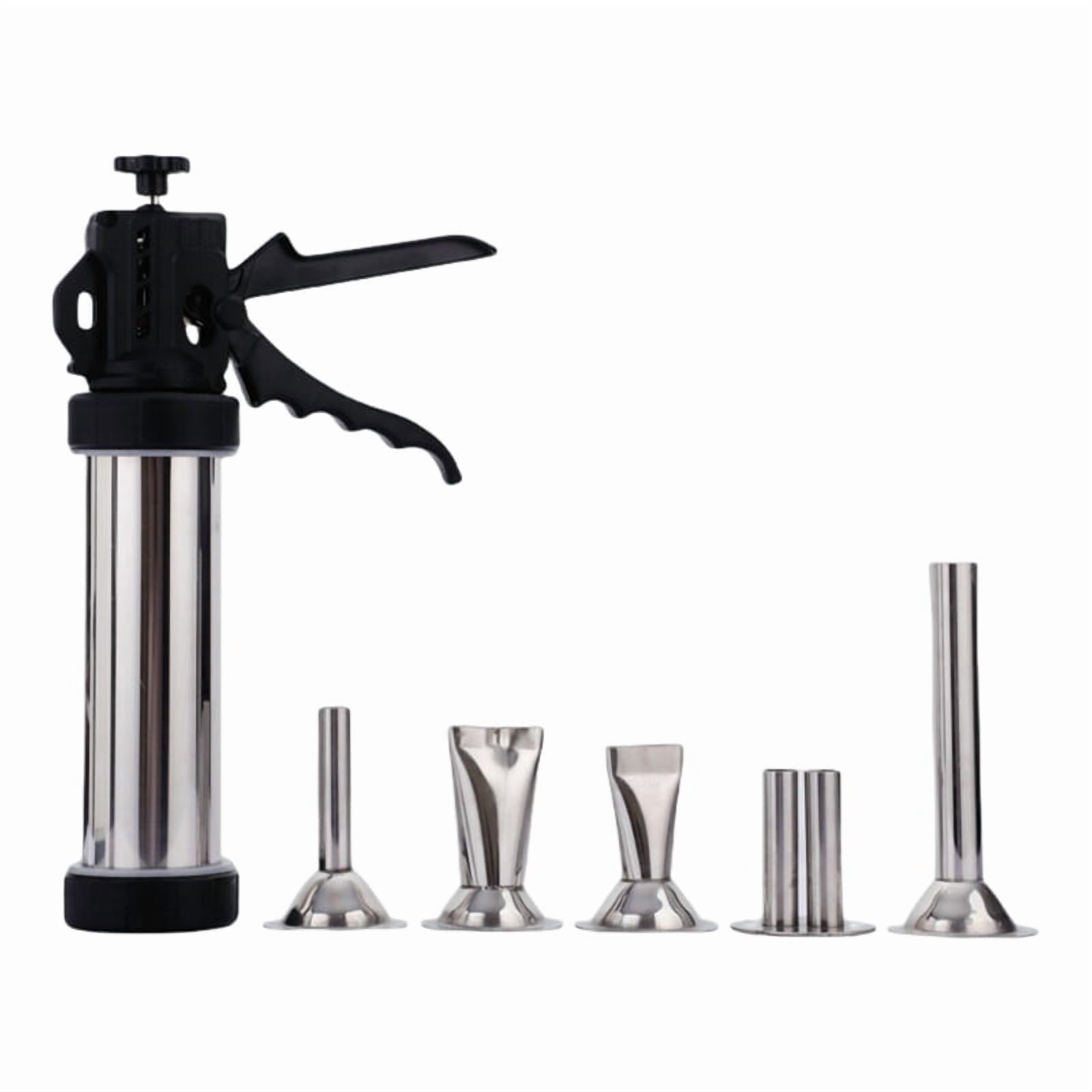 Metal Sausage Stuffer Maker with 5 Nozzles Sausage Meat Stuffer Kitchen ...