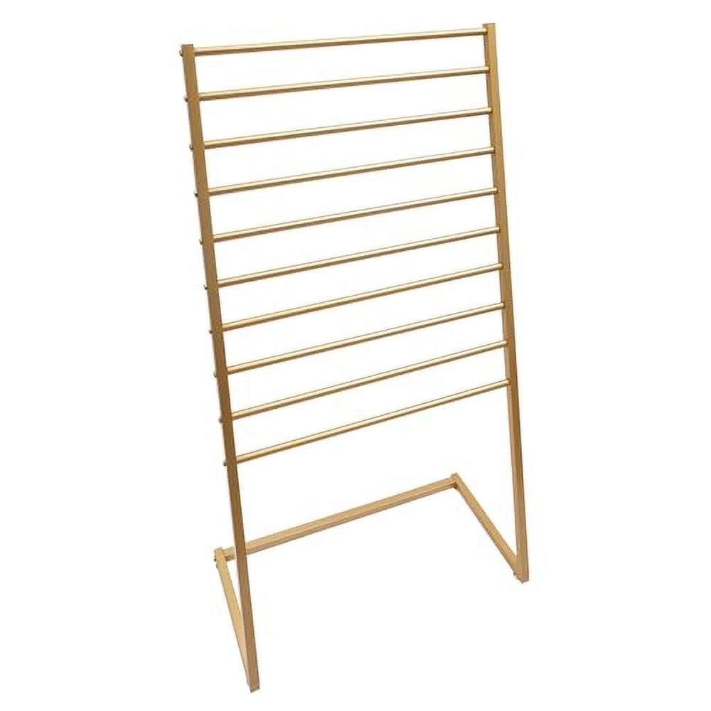 Metal Scarf Display Stand, 10 Tier Scarf Holder Organizer Belt Shawl ...