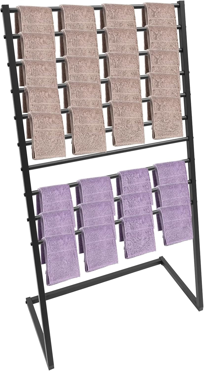 Metal Scarf Display Stand, 10 Tier Scarf Holder Organizer Belt Shawl ...