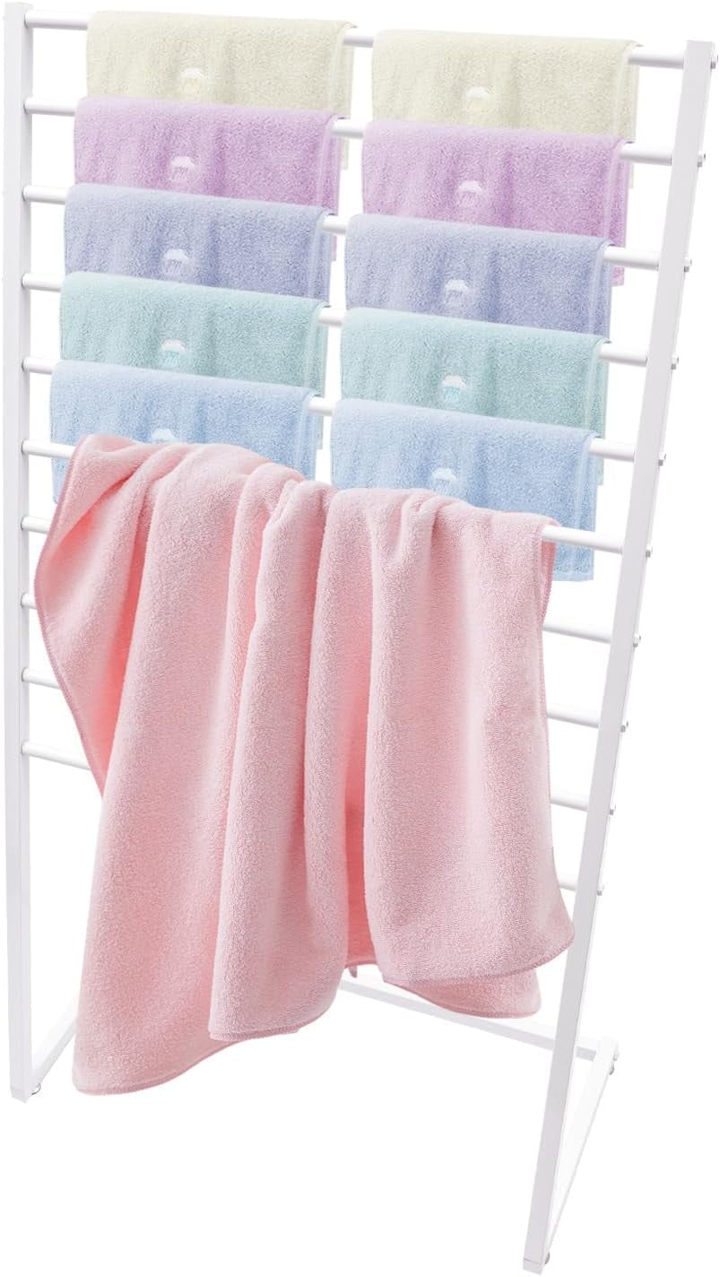 Metal Scarf Display Stand, 10 Tier Scarf Holder Organizer Belt Shawl ...