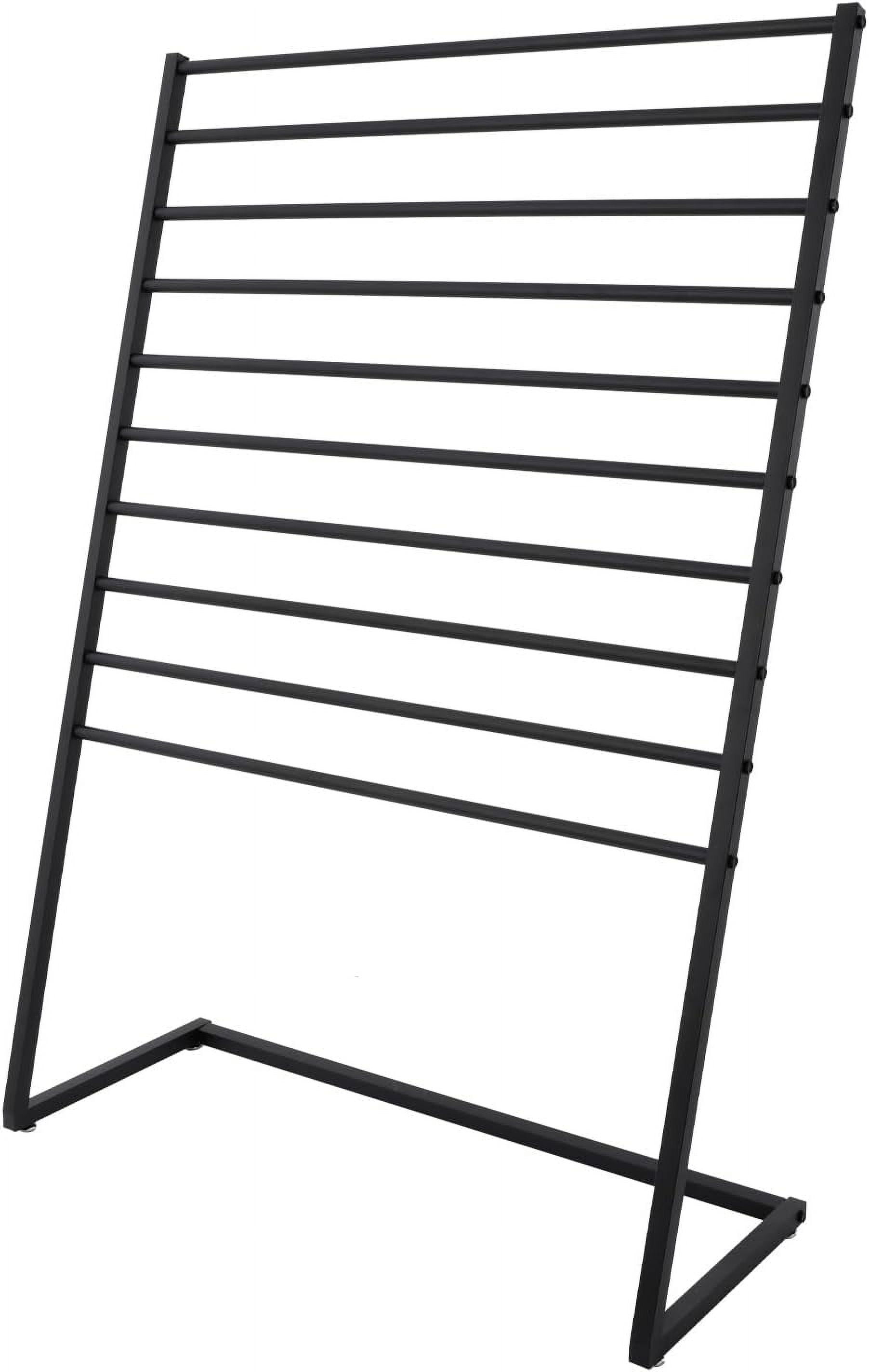 Metal Scarf Display Stand, Freestanding Scarf Rack Tie Rack, Metal ...