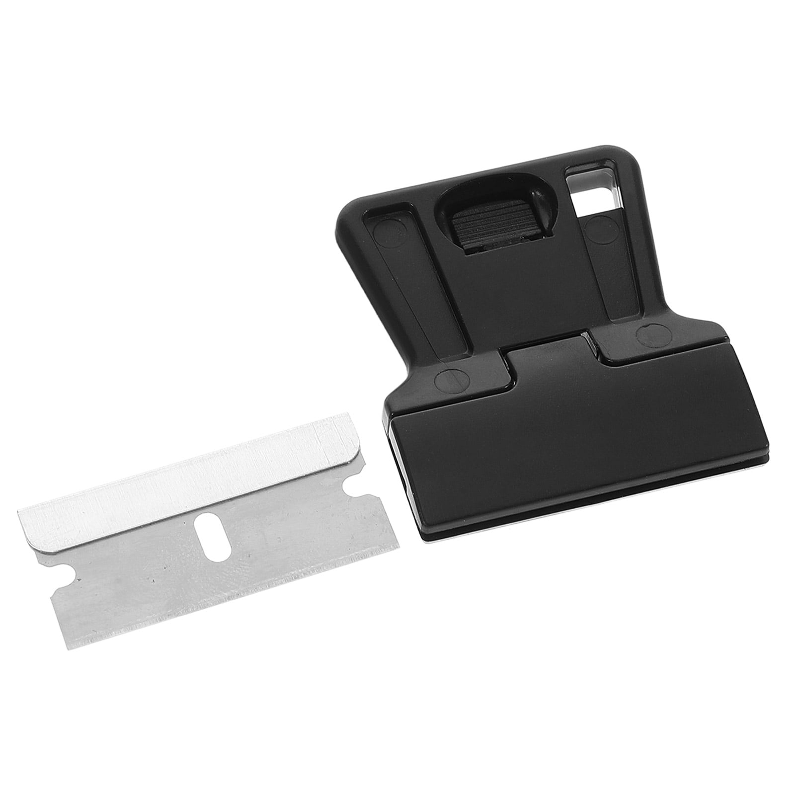 Metal Scraper Tool for Window Cleaning with Replaceable Blades Black ...