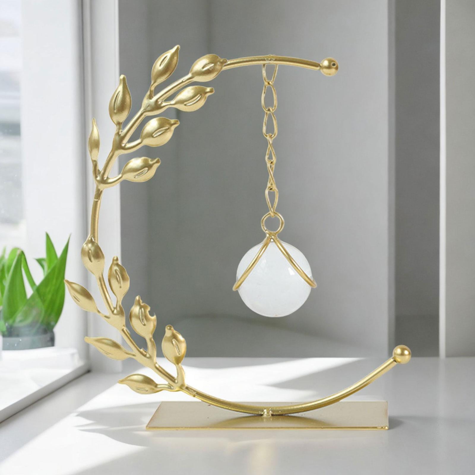 Metal Sculpture Ball Statue Collectible Artwork Art Crafts Table ...