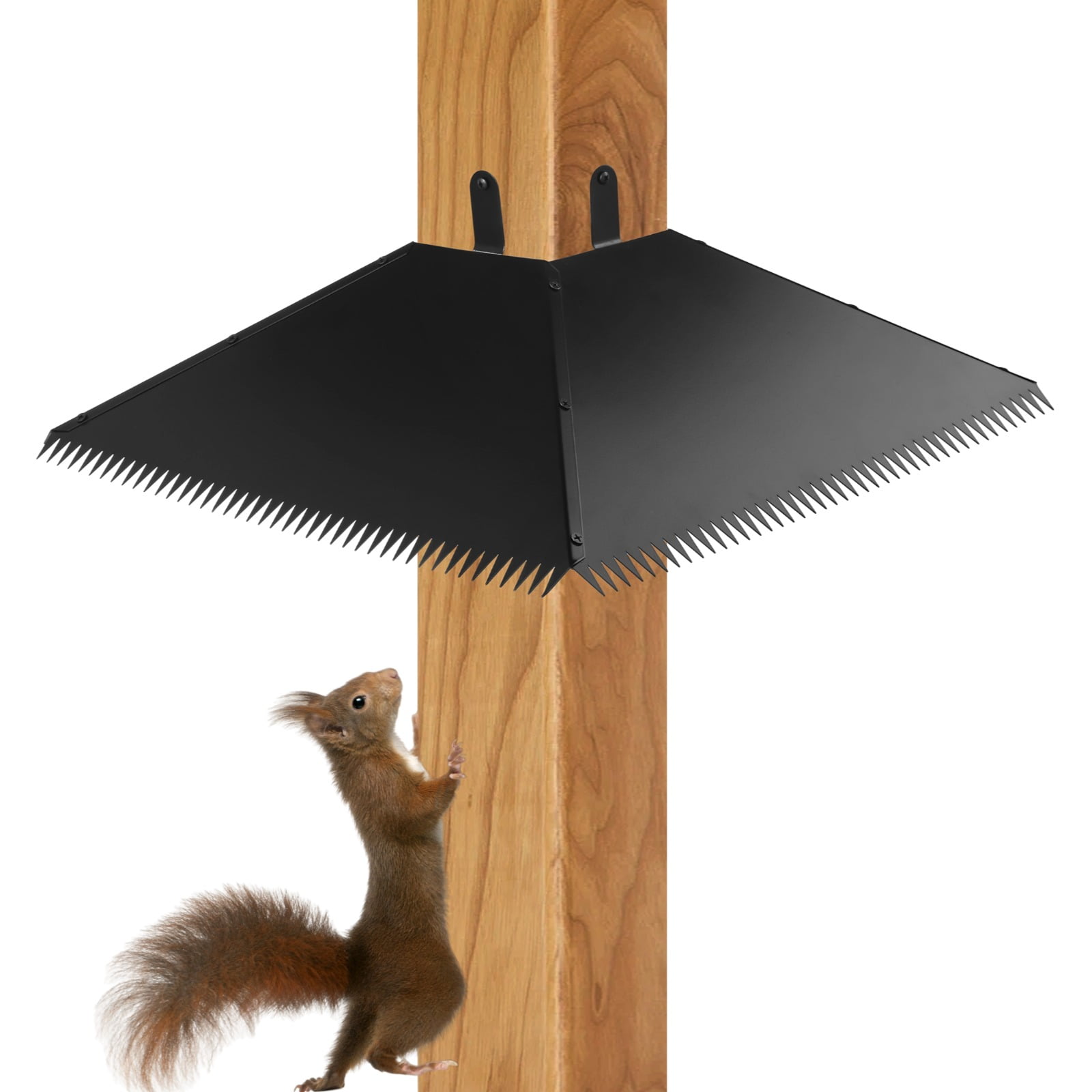 Metal Serrated Squirrel Baffle, Fit 4x4" Posts, Square Bird Feeder ...