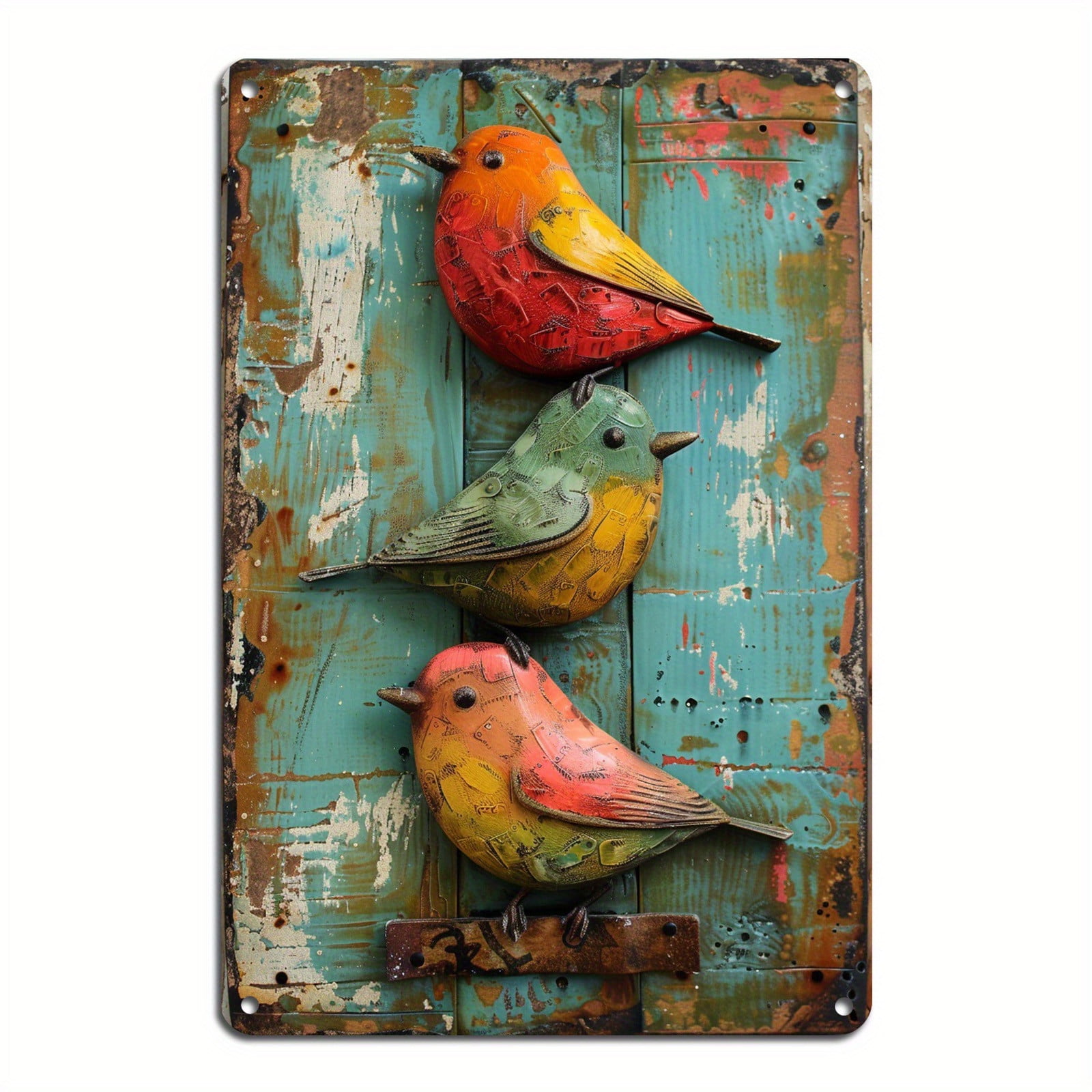 Metal Sheet Art Waterproof And Sunburn Protection Wrought Iron Wall ...