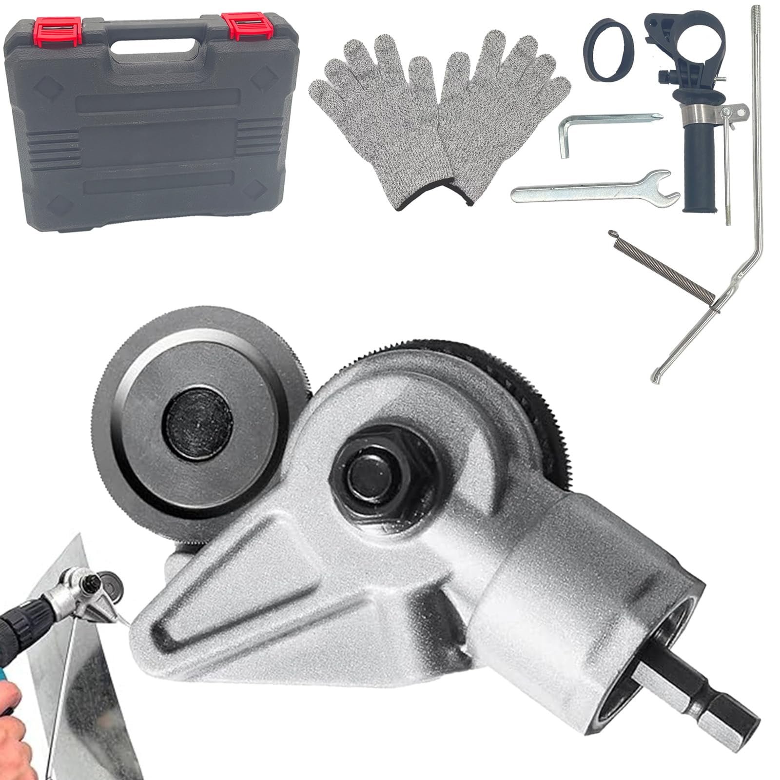 Metal Sheet Cutter,Electric Nibbler Drill Attachment with Adapter ...