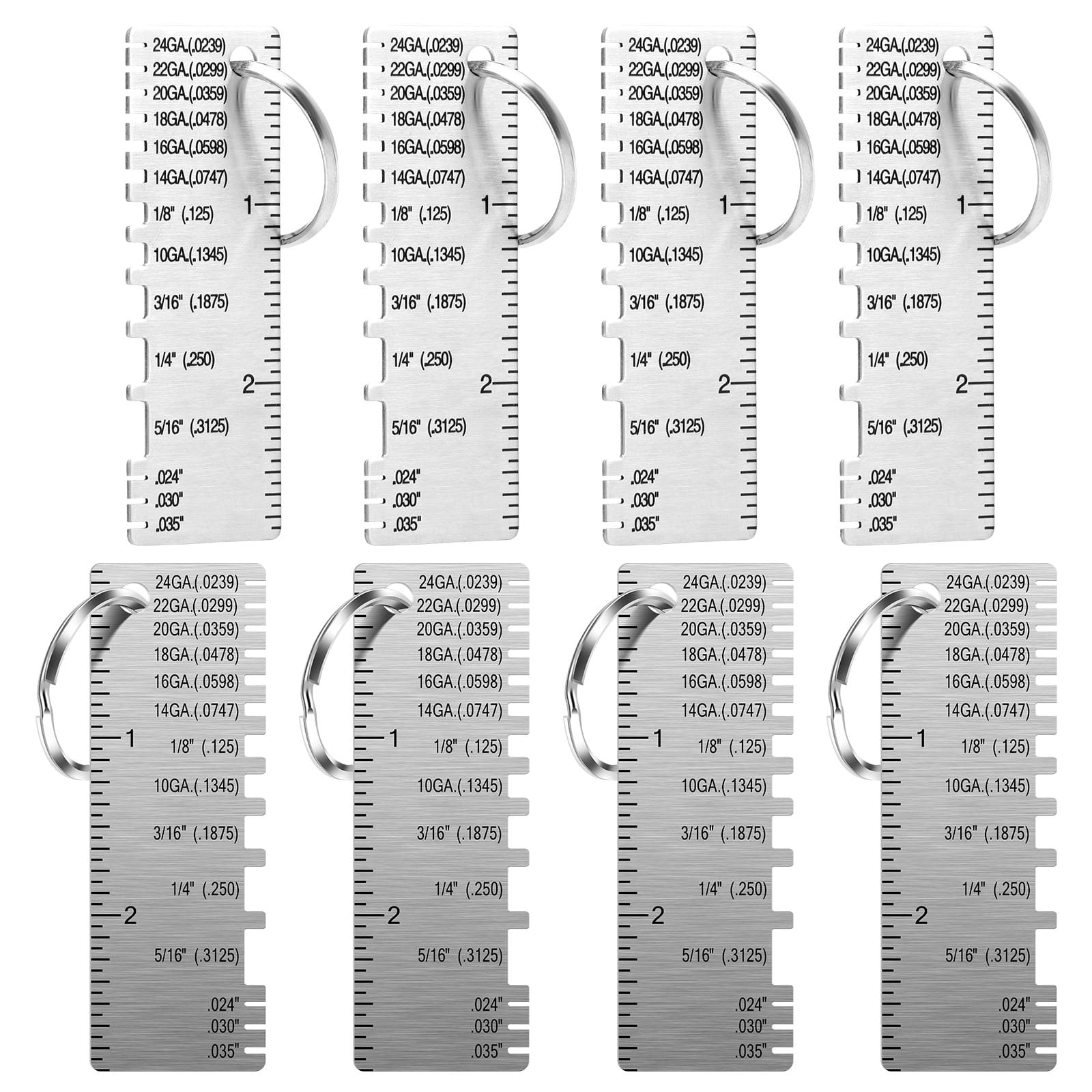 Metal Sheet Thickness Gauge Solid Easy to Read Metal Gauge Tool ...