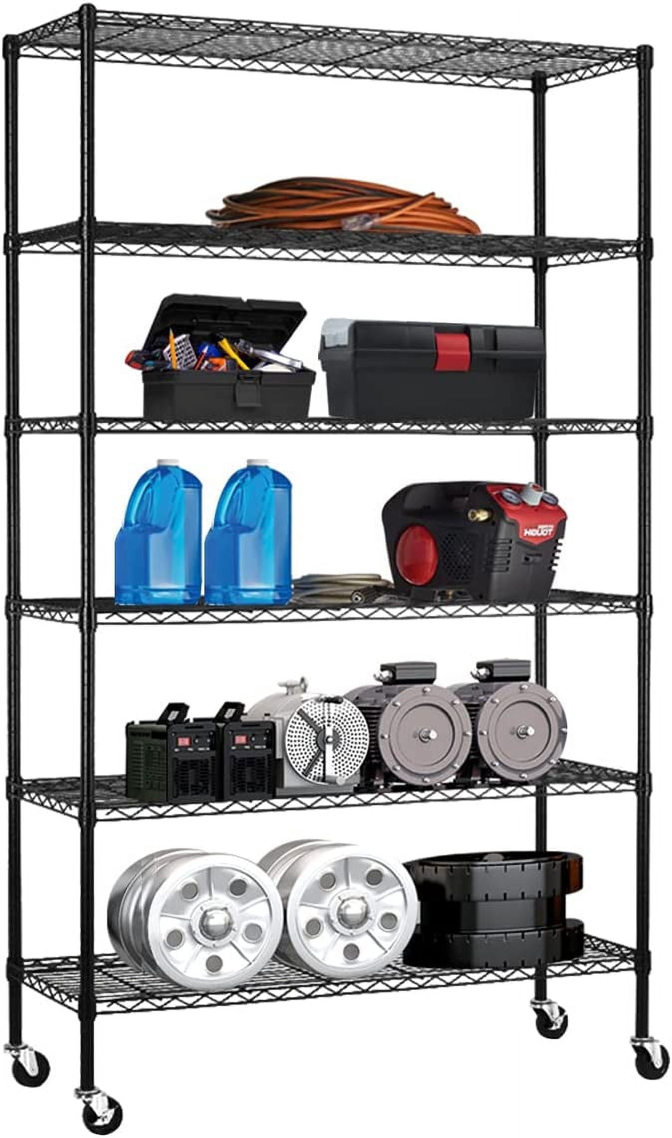 Metal Shelf – Adjustable Height NSF Certified Shelving – Heavy Duty ...