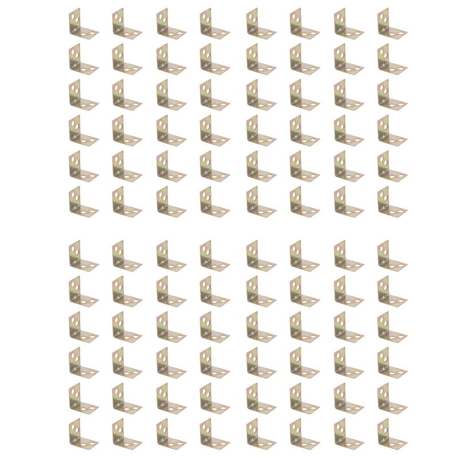Metal Shelf Support 90 Degree 96pcs Brass Tone - Walmart.com