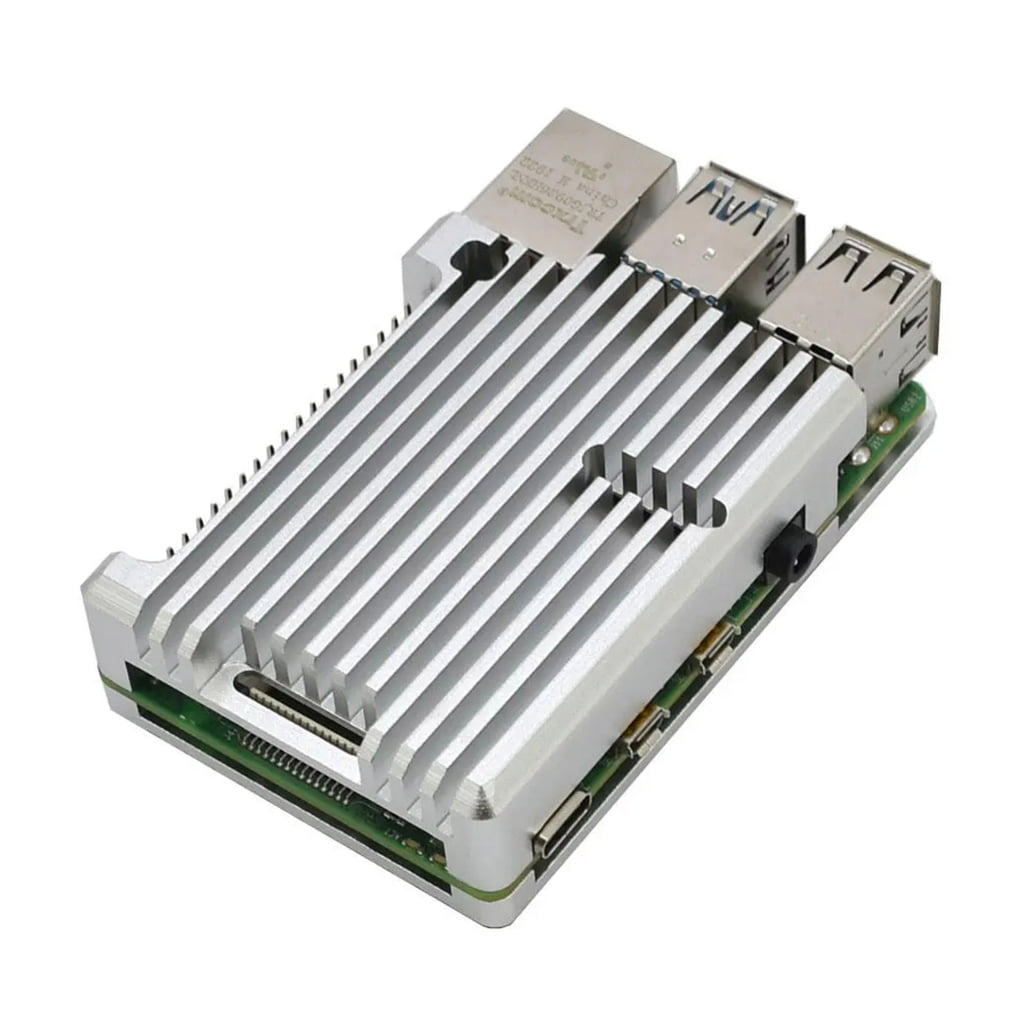 Metal Shell Enclosure Heat Sink Housing for RPI 4B Aluminum Alloy Case ...