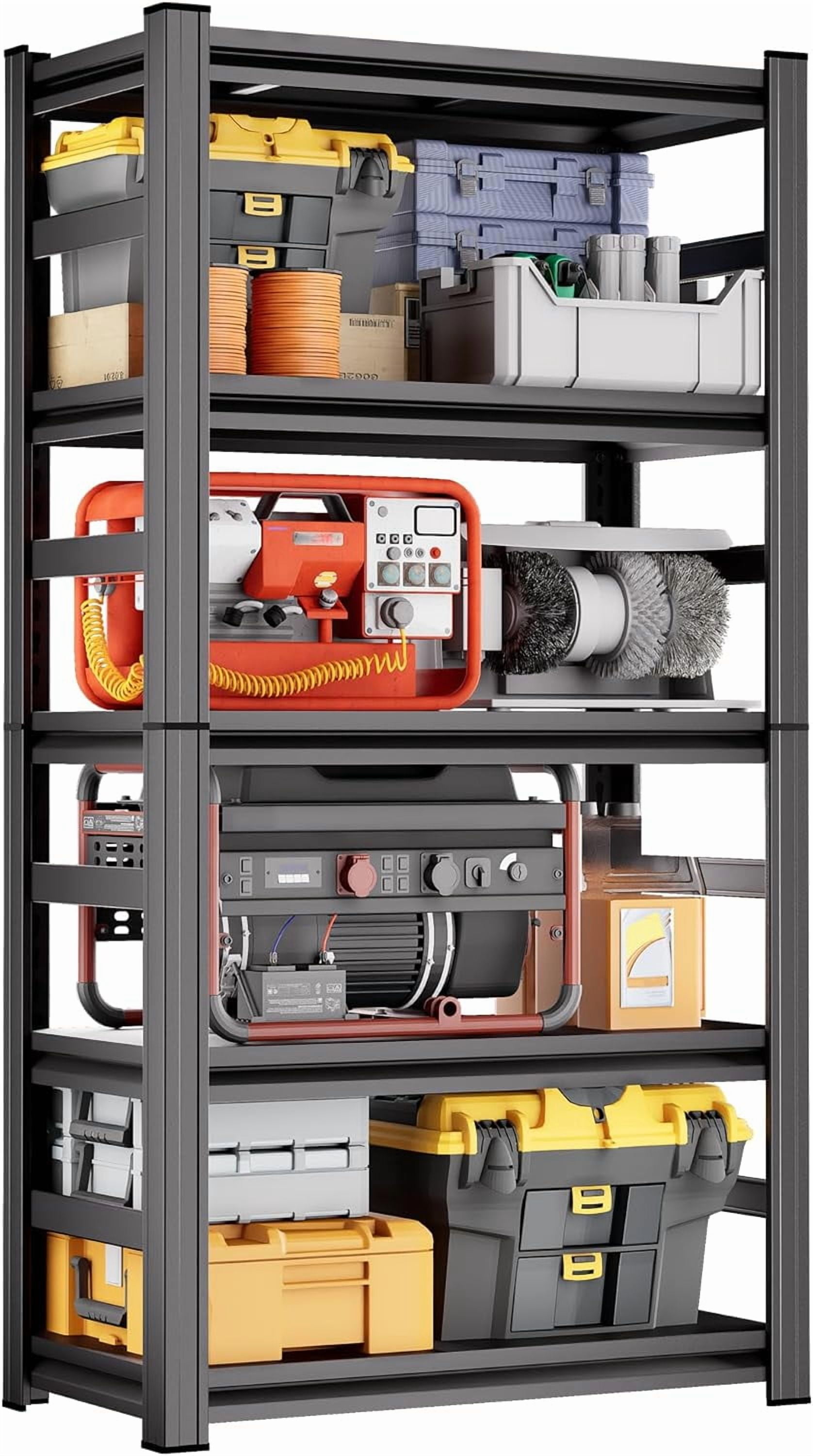 Metal Shelving, Heavy Duty 5-Tier Adjustable Storage Rack, Storage ...