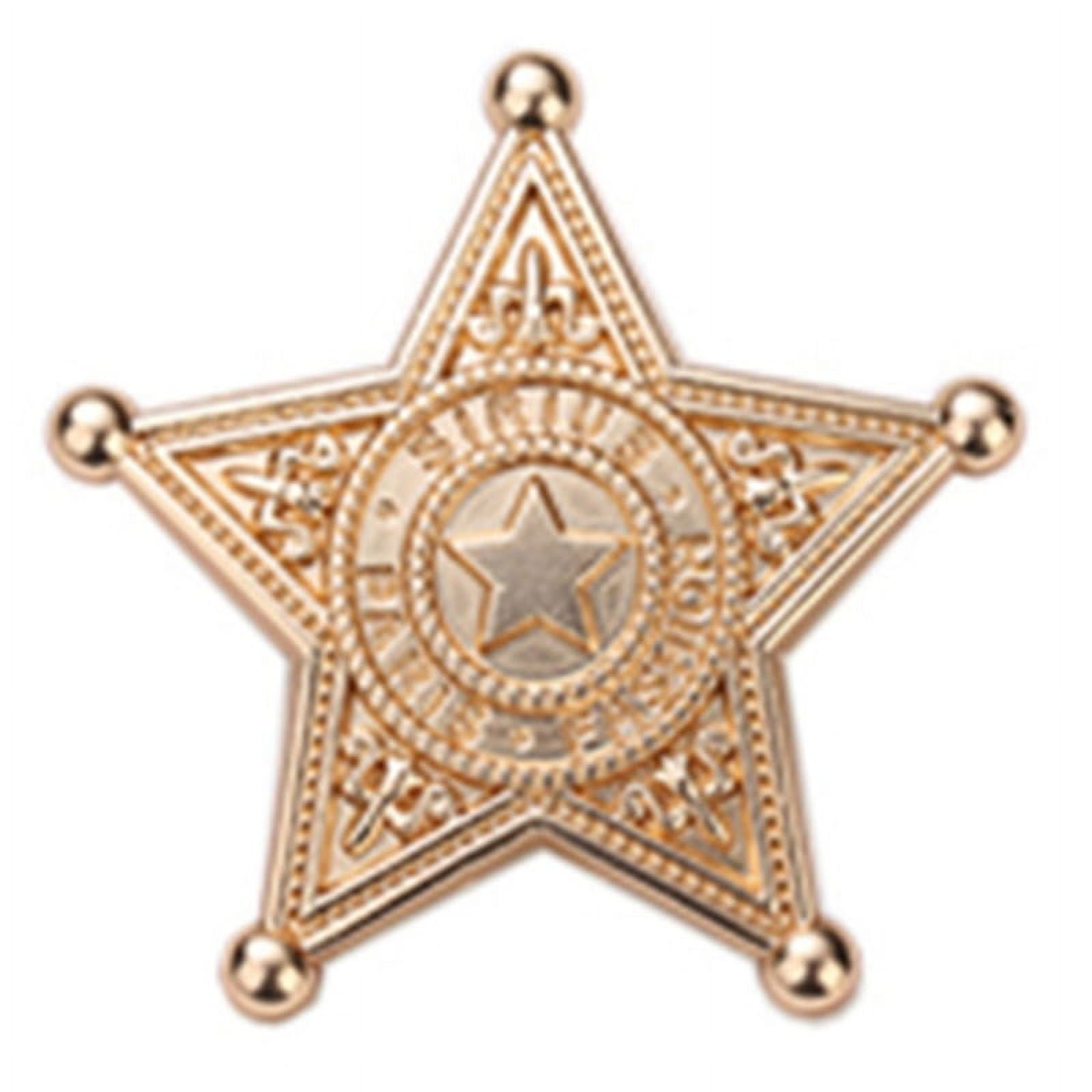 Metal Sheriffs Badges,Deputy Sheriffs Badges for Kids Adults Pentagrams ...