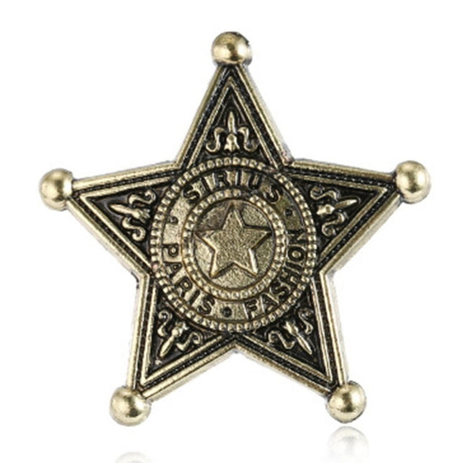 Metal Sheriffs Badges,Deputy Sheriffs Badges for Kids Adults Pentagrams ...