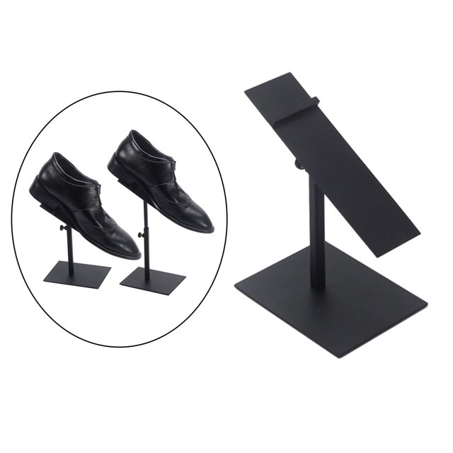 Metal Shoe Display Stand Riser Holder Adjustable Height for Store or ...