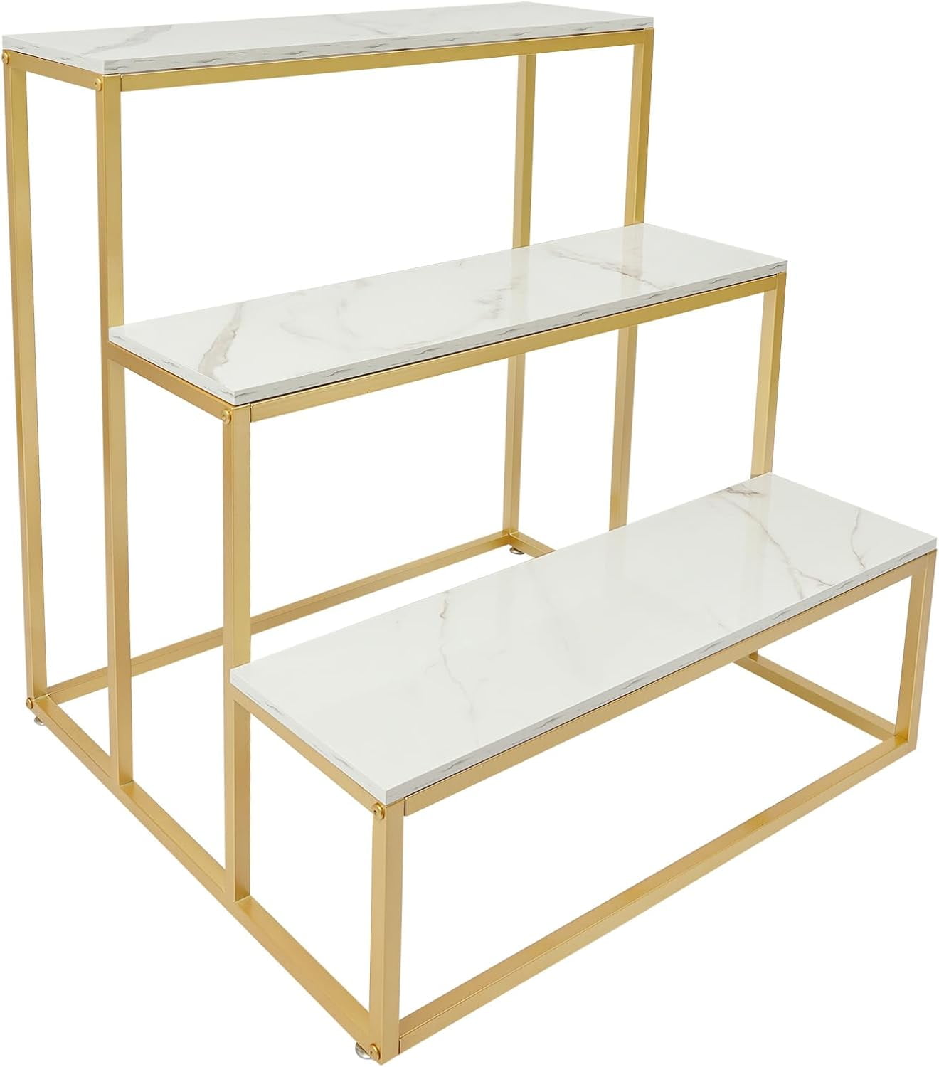 Metal Shoe Handbag Display Stand, 3 Tier Retail Nesting Display Tables ...