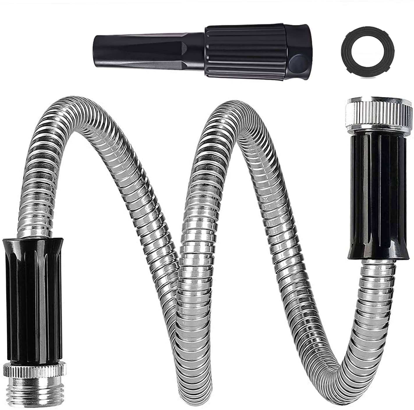 Metal Short Lead Hose 10FT, 5/8" Diameter, Stainless Lead Water Hose ...