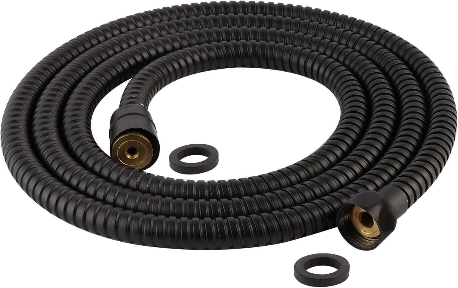 All Metal Shower Hose, 90 Inch Stainless Steel Extra Long Shower Hose ...