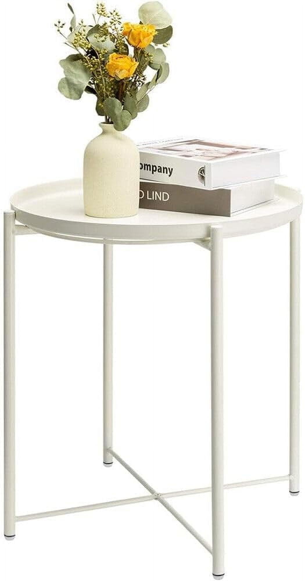 Hotel Outdoor Furniture: Functional Metal End Tables - Walmart Business Supplies