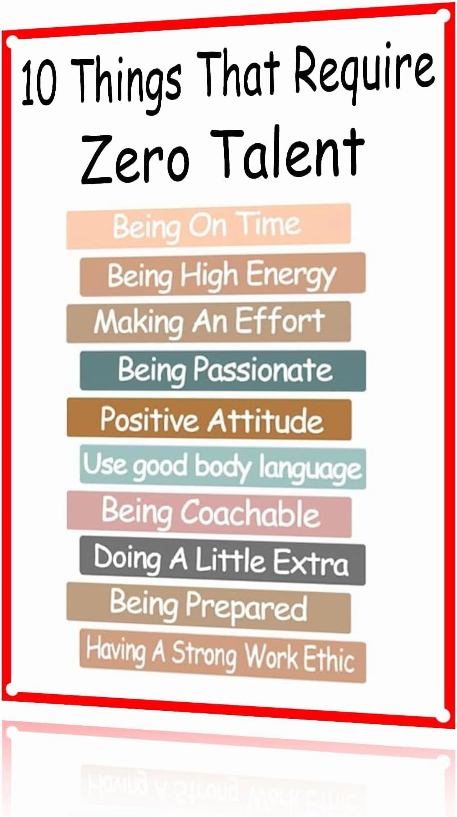 Metal Sign 10 Things That Require Zero Talent Retro Tin Sign For Home ...