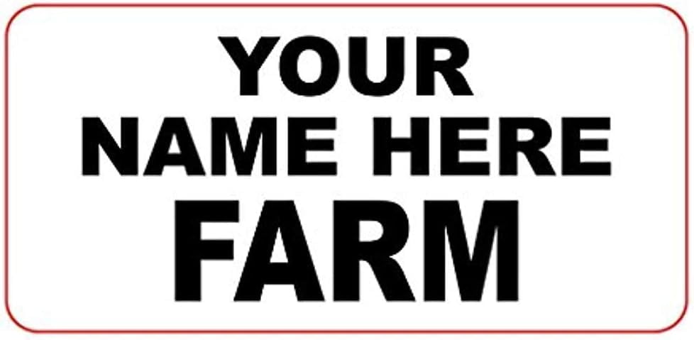 Metal Sign 8X12 Inches Your Name Here Farm Custom Retro Vintage Style ...