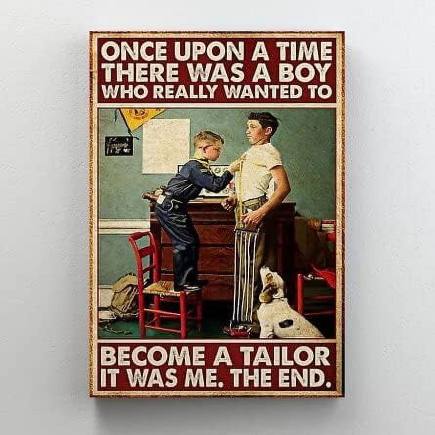 Metal Sign A BOY WHO WANTED TO BECOME A TAILOR Vintage Signs Retro Tin ...